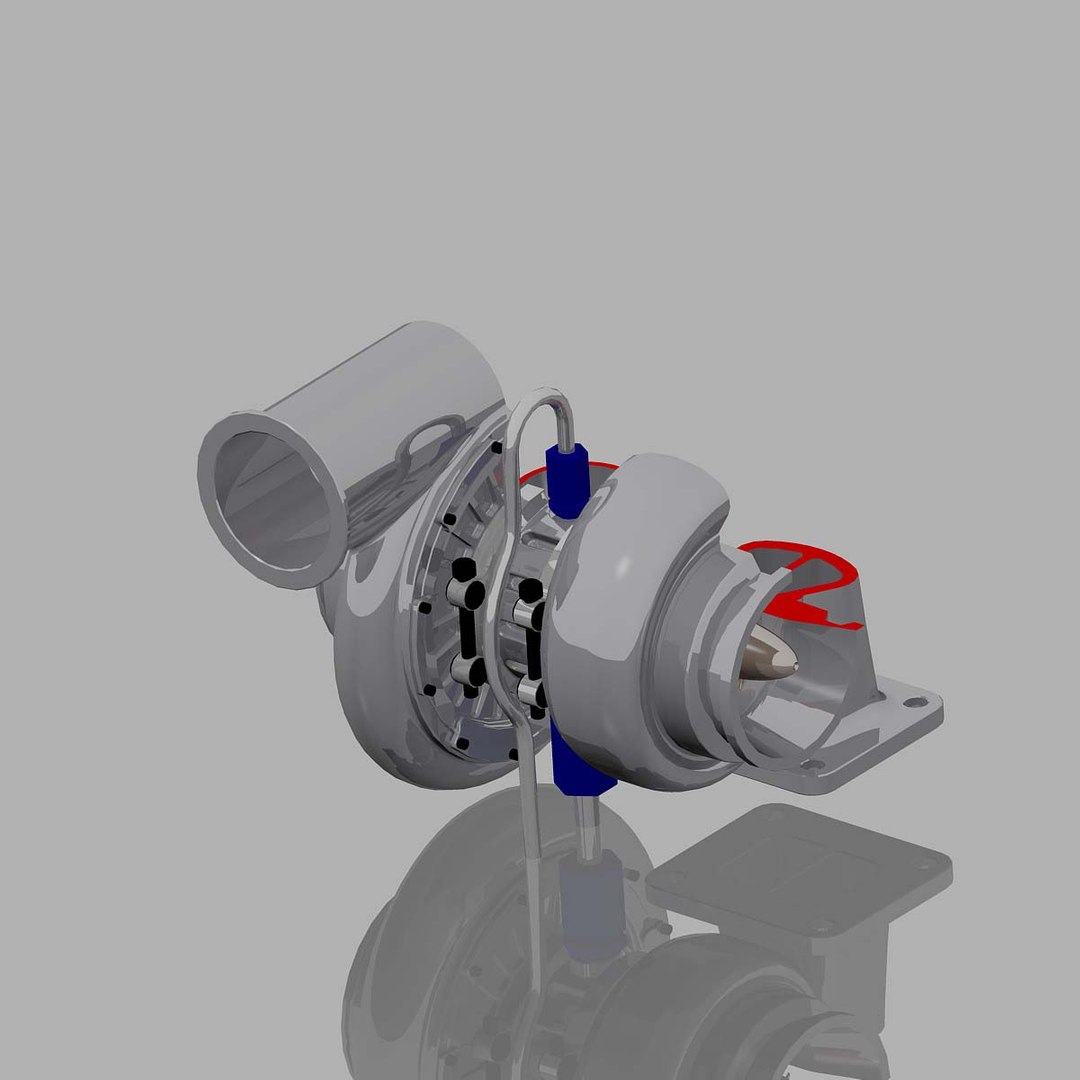 turbocharger 3d model