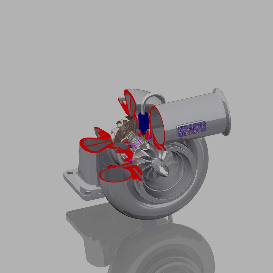 turbocharger 3d model