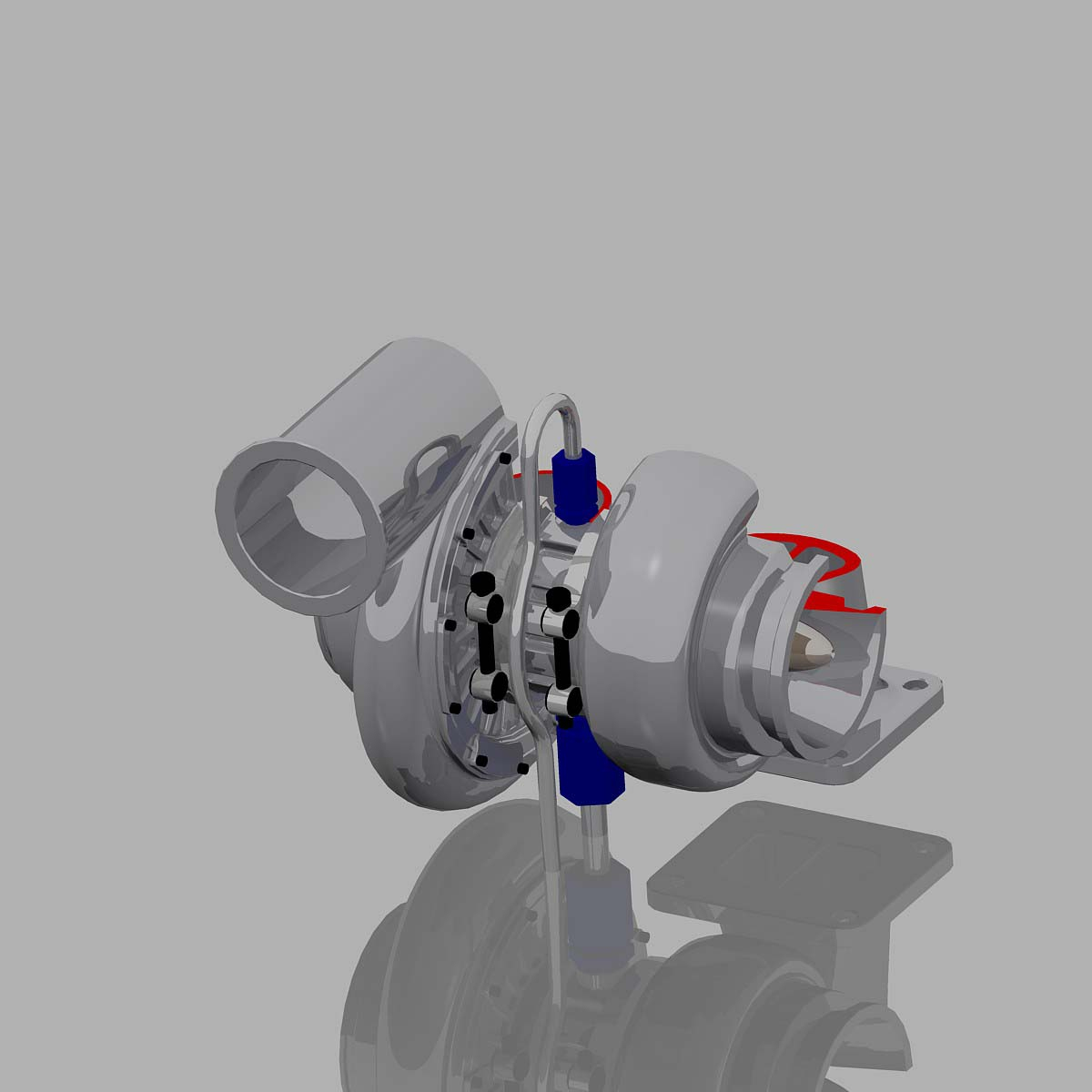 turbocharger 3d model