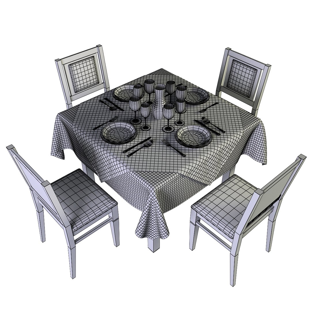 3d Model Restaurant Table