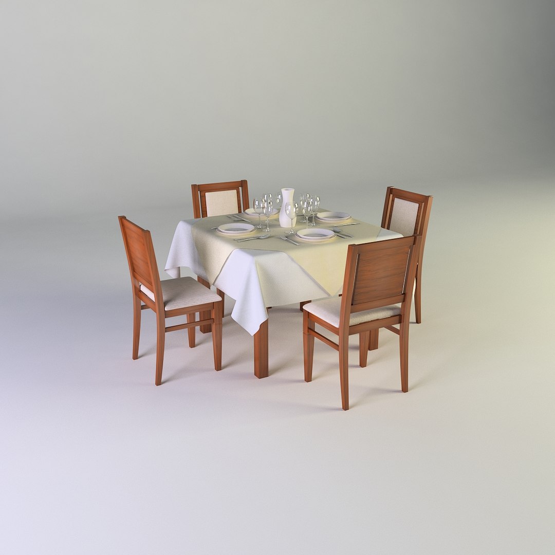 3d Model Restaurant Table