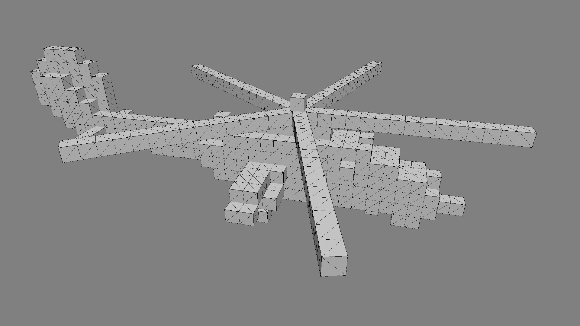 Mi24 Hind - Pixelated 3D Model - TurboSquid 1966686