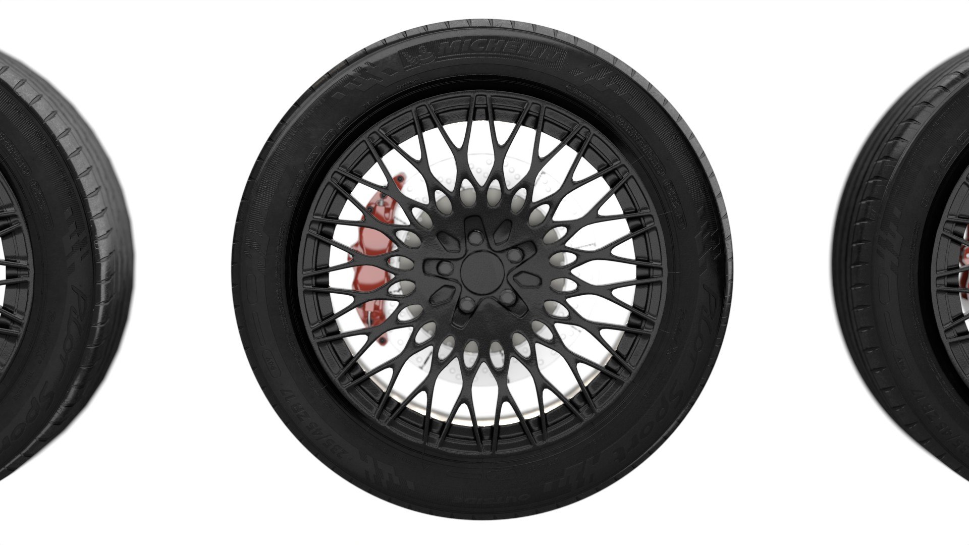 3D Realistic RIM And Tire 03 Subdivision Ready 1K 2K 4K Low-poly 3D ...