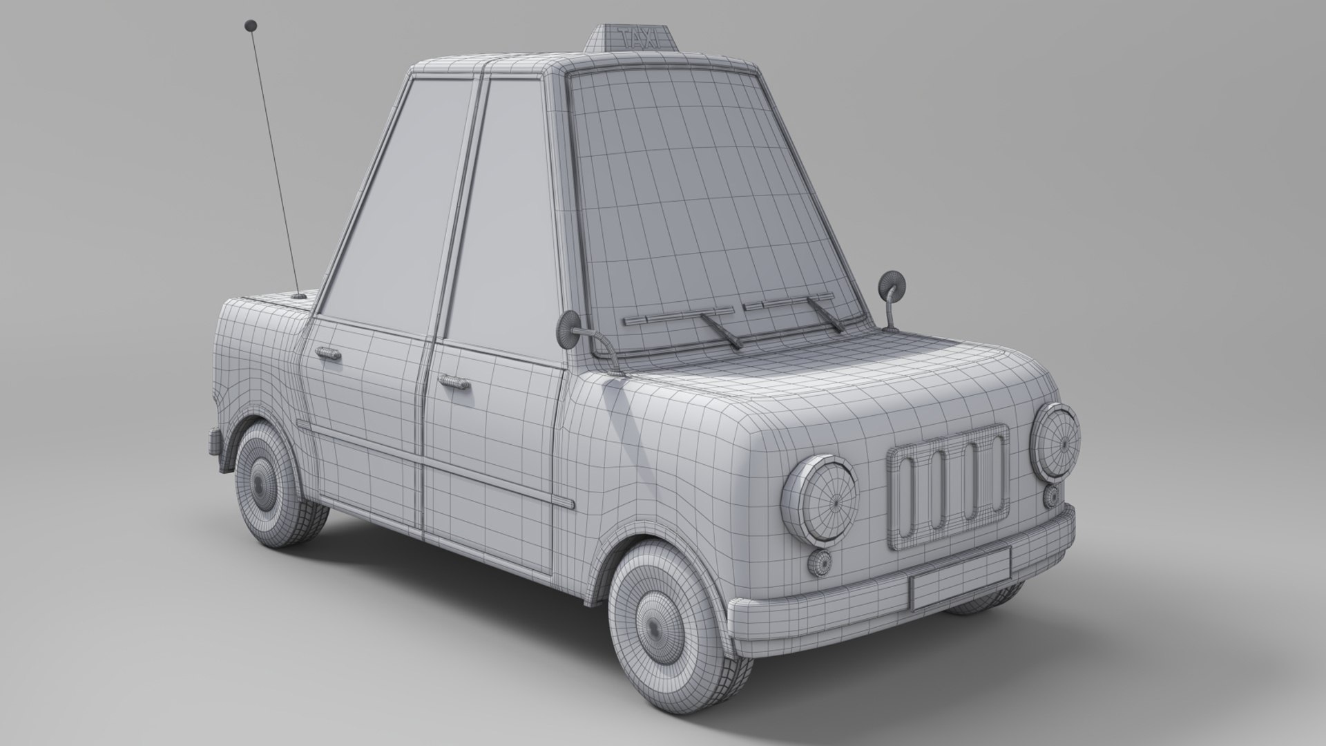 Fun and Stylish 3D Cartoon Taxi Car for Animated Projects 3D ...