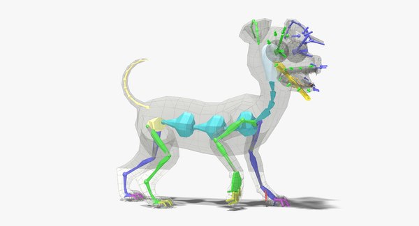 3D character rig dog model - TurboSquid 1330138