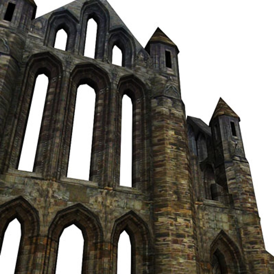 Wall Gothic Building 3d Model