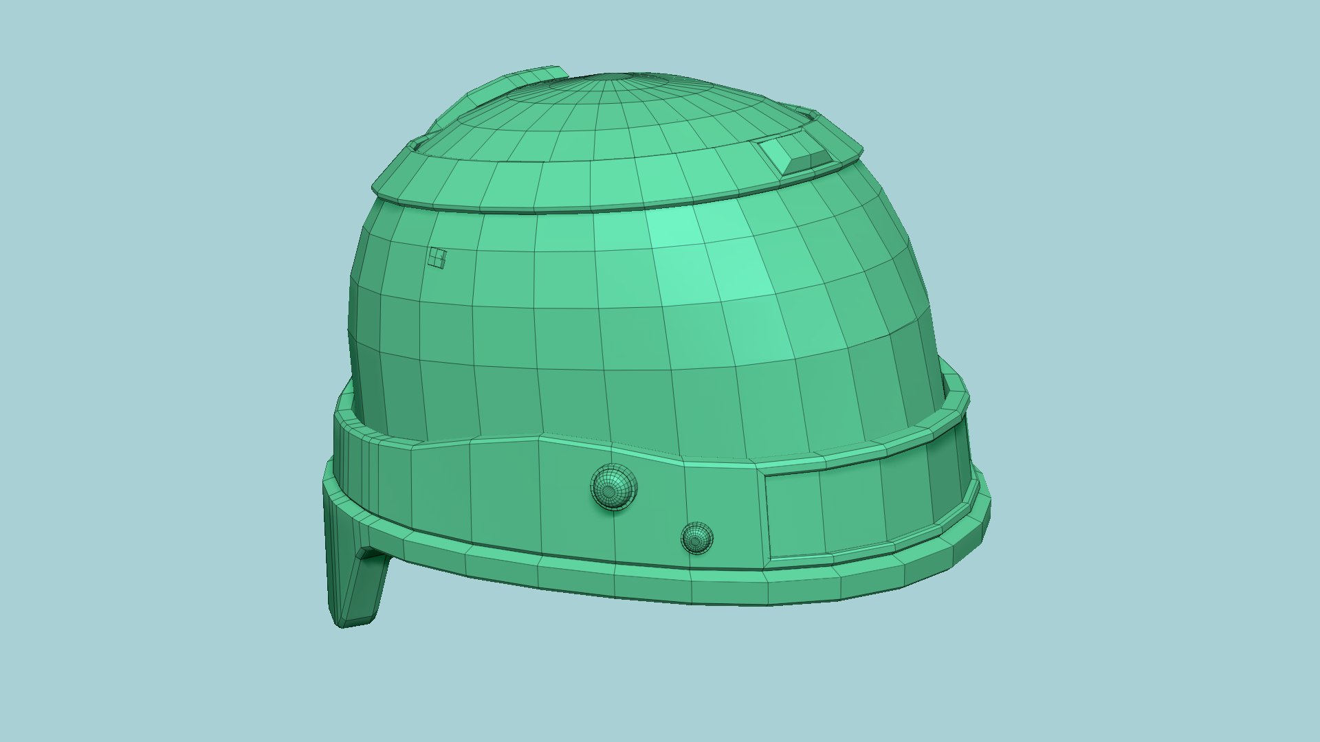 3D SciFi Brain Helmet 07 Blue Cartoon - Character Design Fashion ...