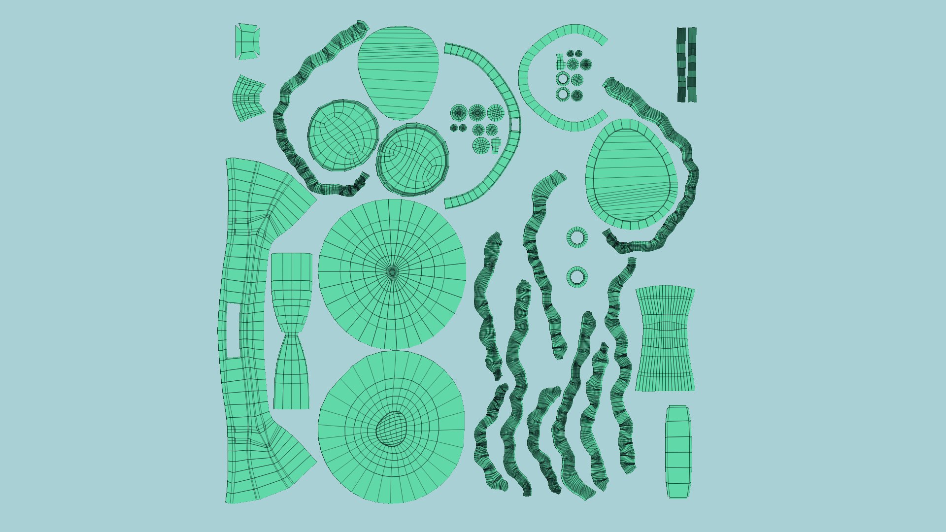 3D SciFi Brain Helmet 07 Blue Cartoon - Character Design Fashion ...