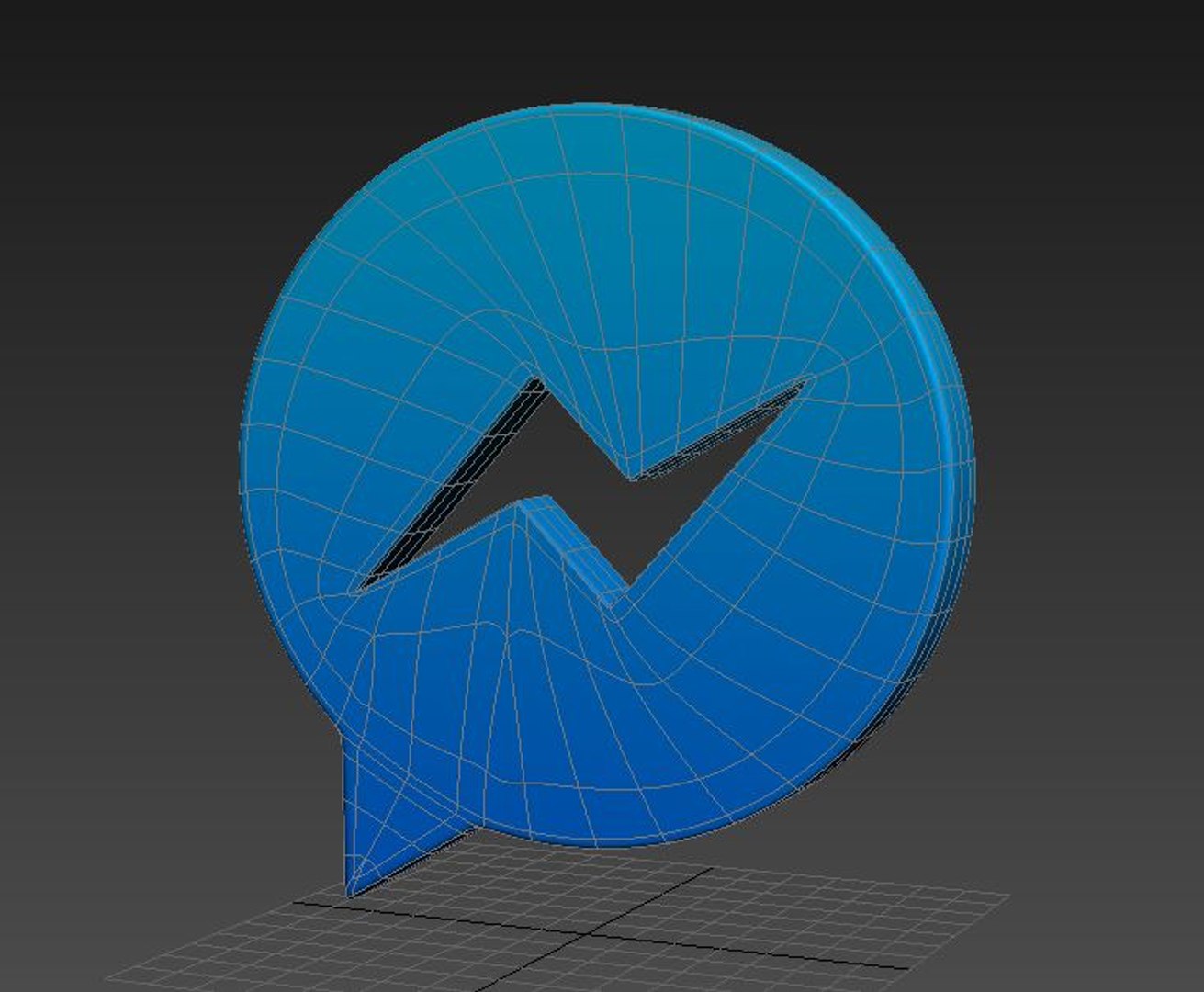 Messenger logo 3D model - TurboSquid 1239704