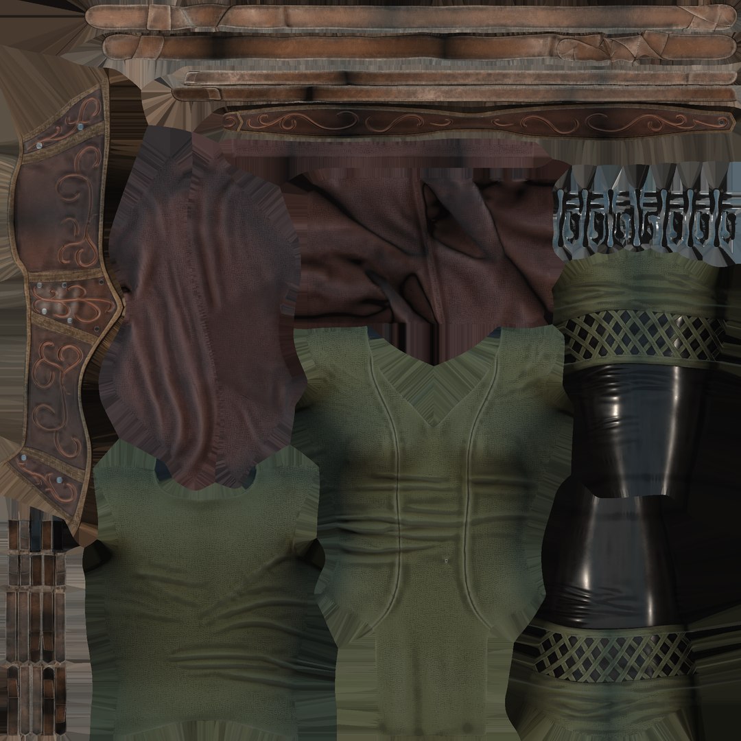 Medieval Archer Green Warrior Top 3D Model - TurboSquid 2000438