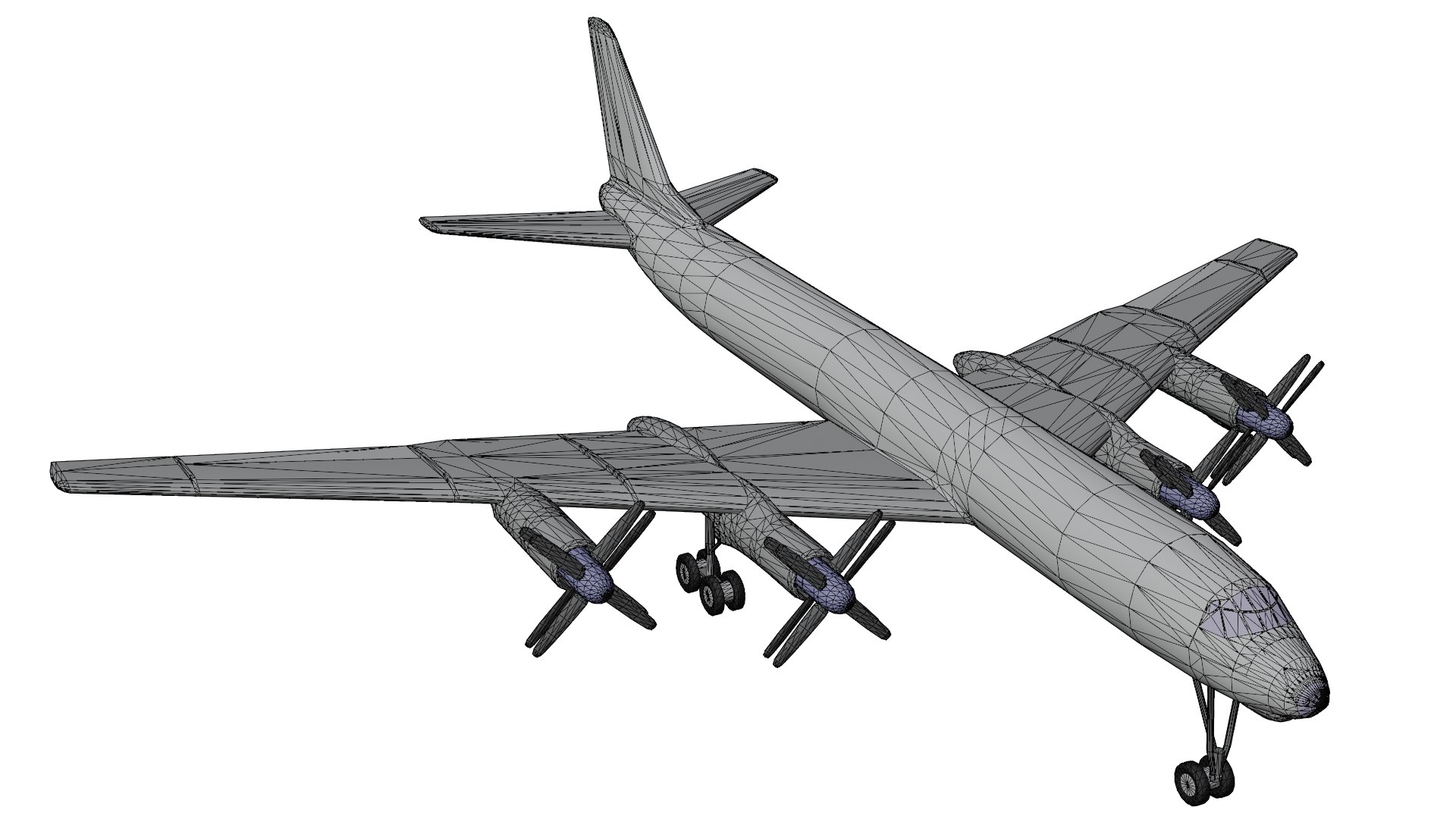 3D Tupolev Tu-114 - TurboSquid 2327456