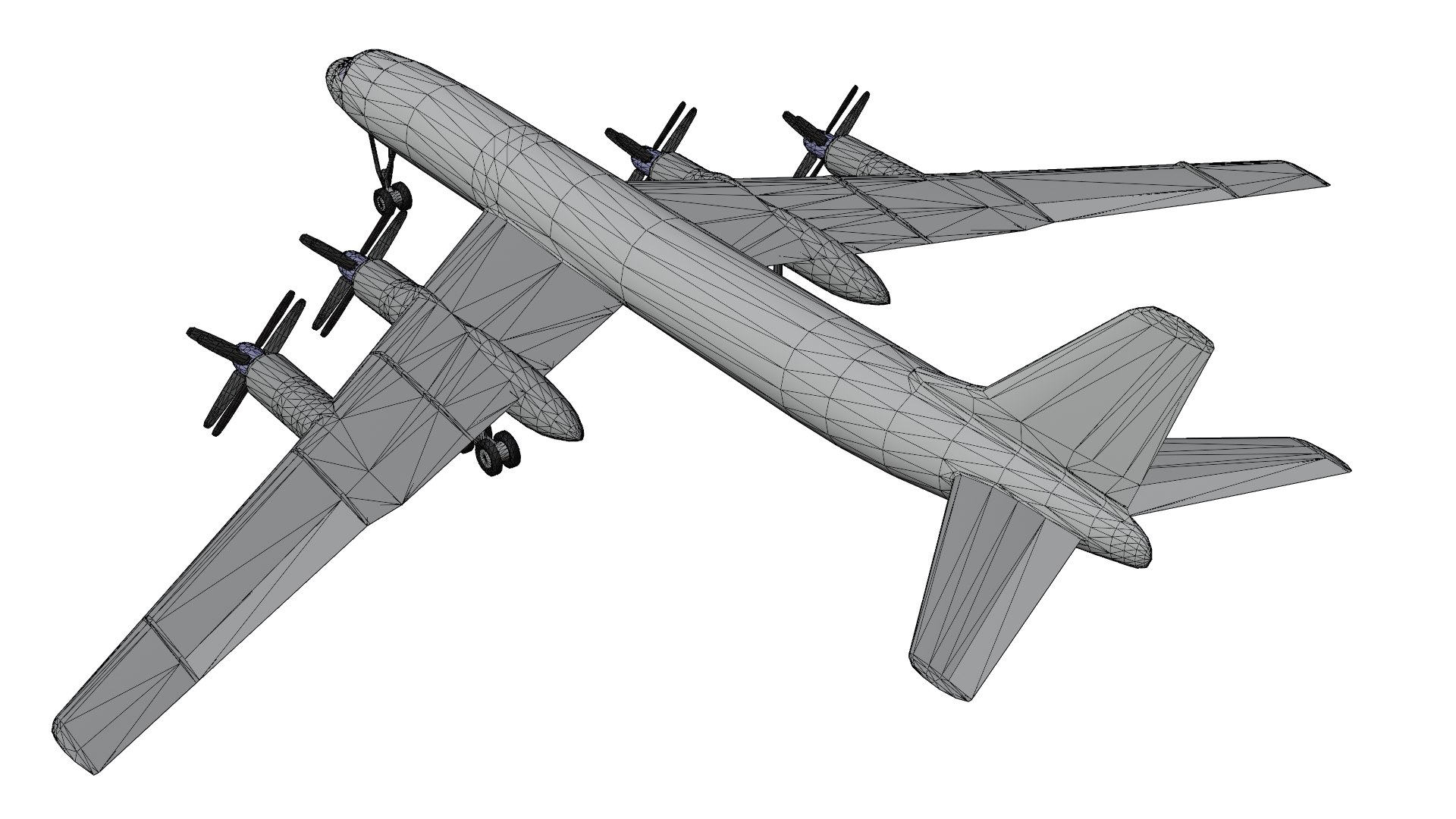 3D Tupolev Tu-114 - TurboSquid 2327456