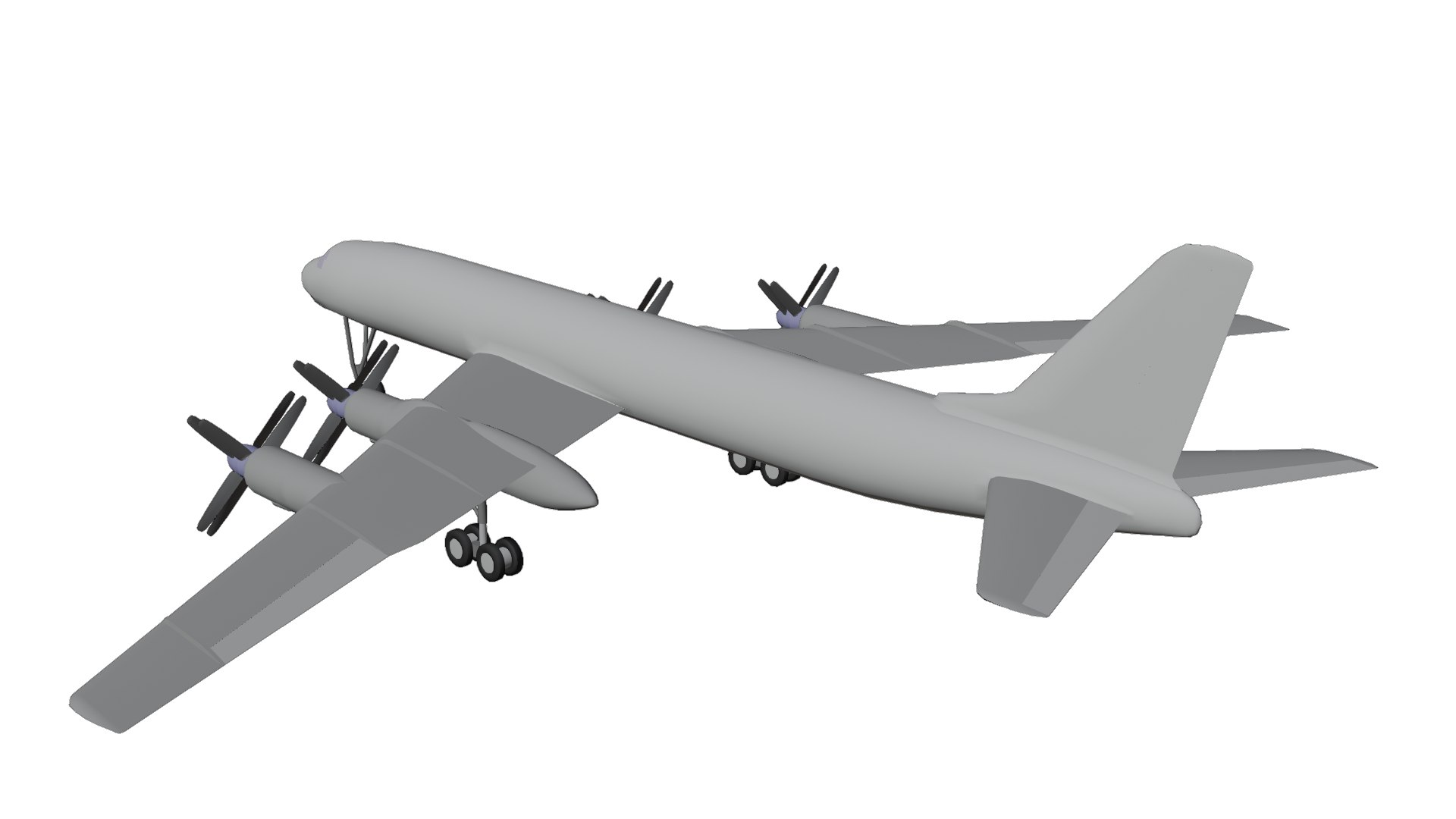 3D Tupolev Tu-114 - TurboSquid 2327456