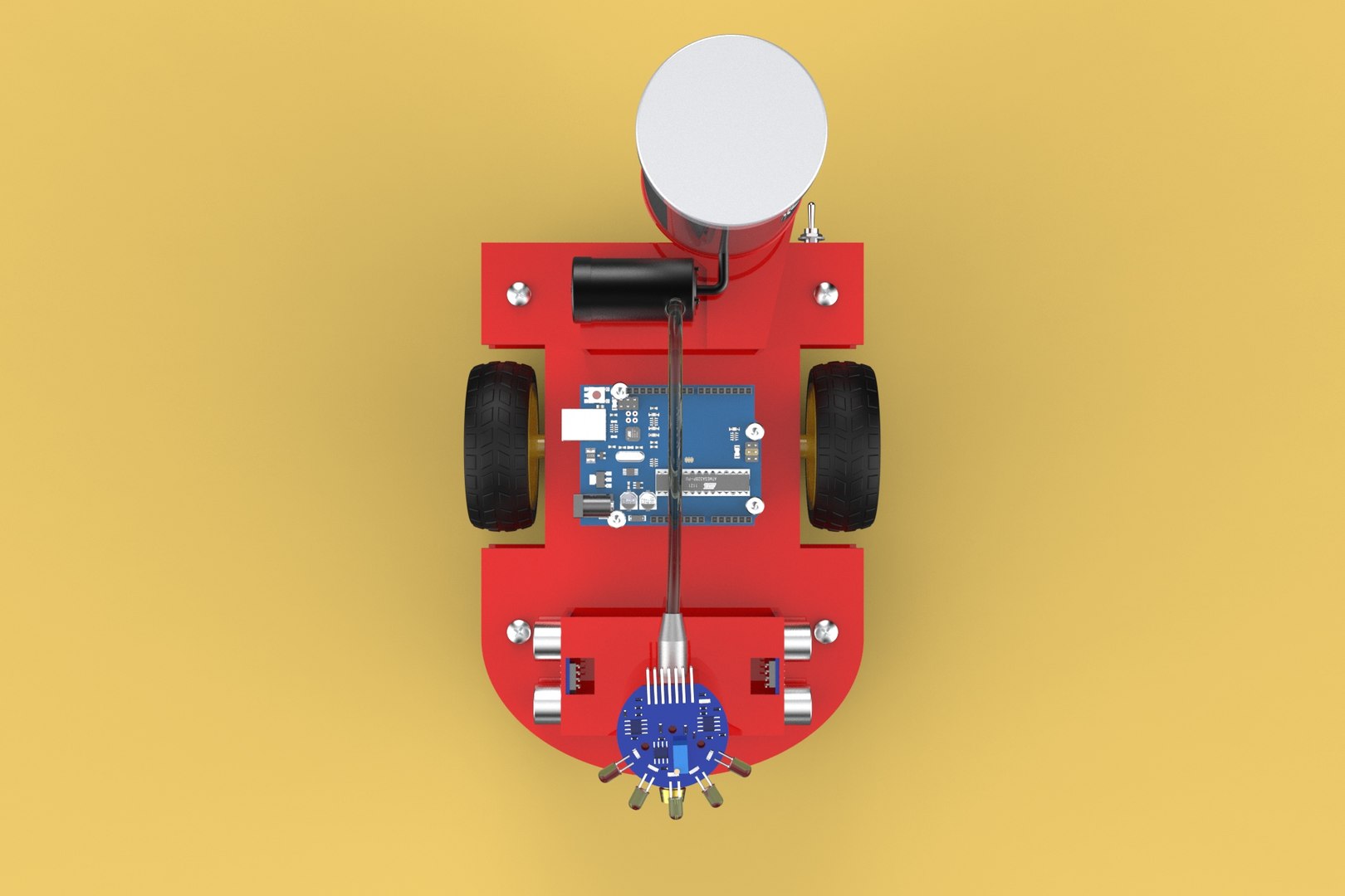 3D AUTONOMOUS FIRE FIGHTING ROBOT VEHICLE EXTINGUISHER SPRAYER UGV ...