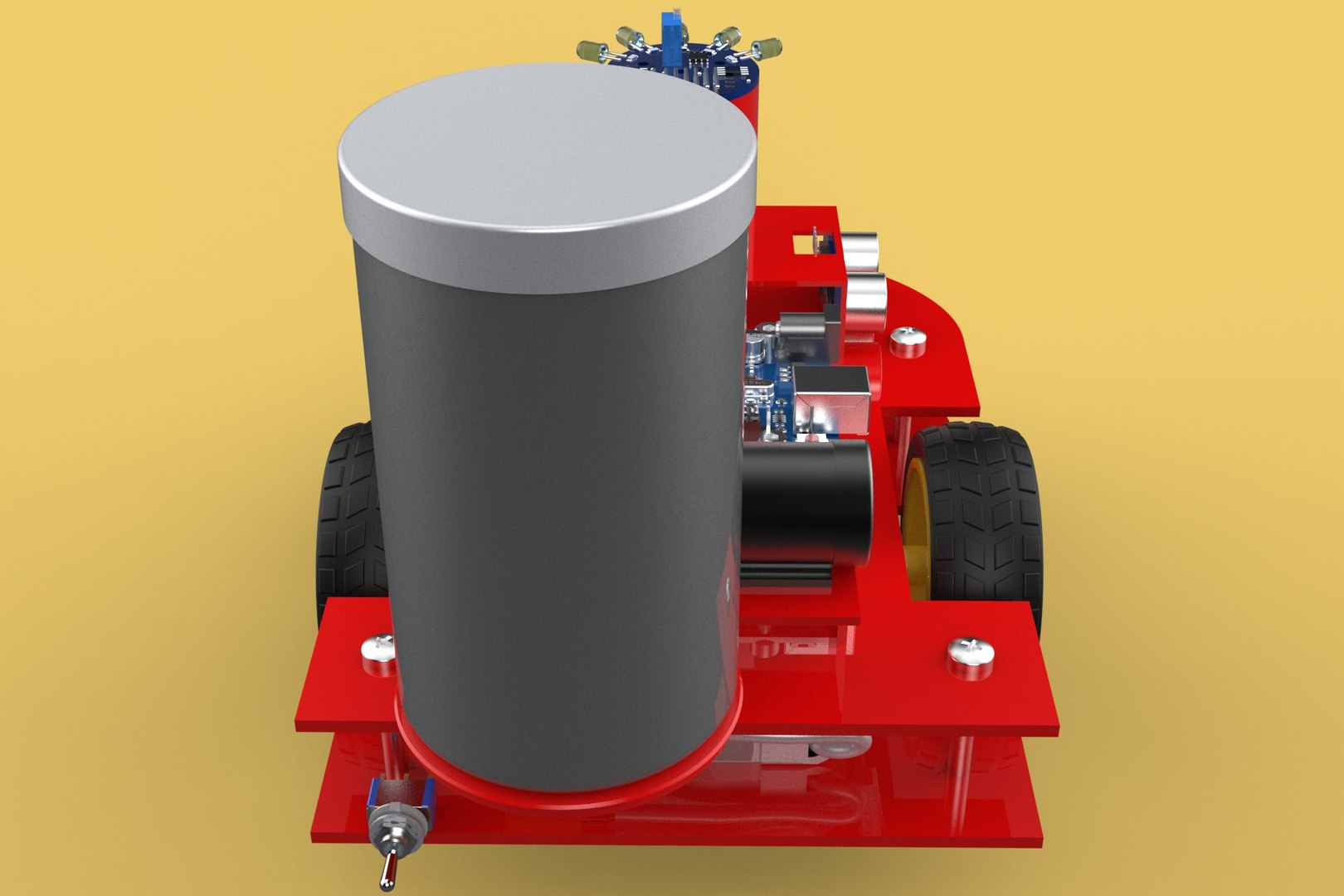 3D AUTONOMOUS FIRE FIGHTING ROBOT VEHICLE EXTINGUISHER SPRAYER UGV ...