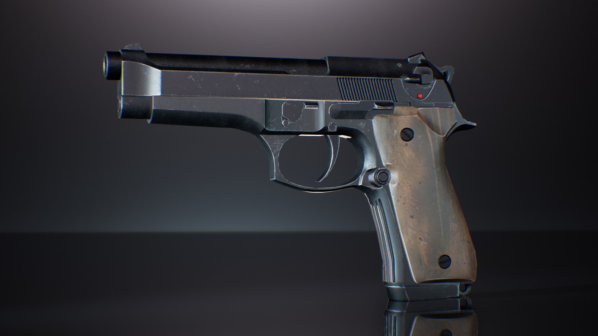 Beretta 92 3D - TurboSquid 1298335