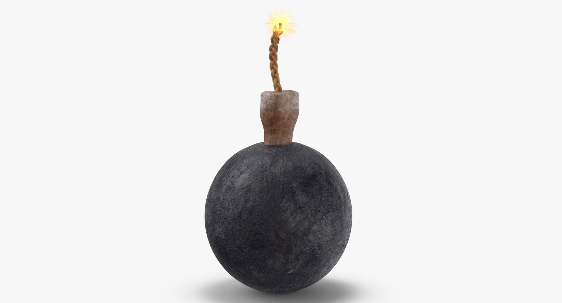 Bomb lit 02 3D model - TurboSquid 1182452