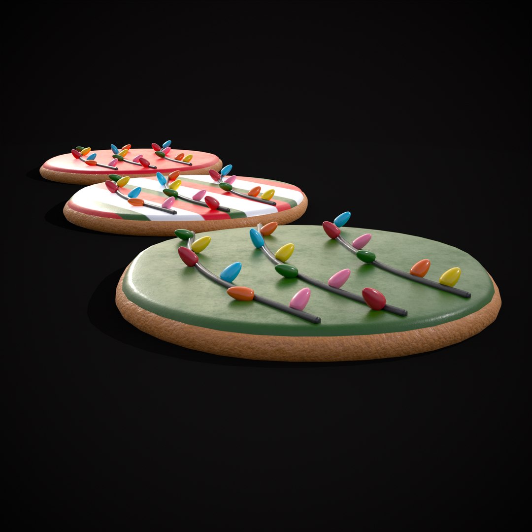 Christmas Lights Cookie Model - TurboSquid 2010643