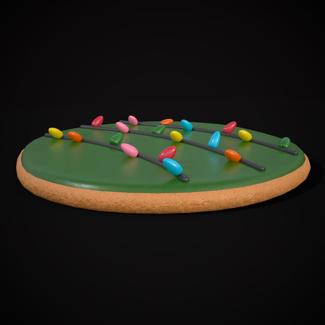Christmas Lights Cookie Model - TurboSquid 2010643