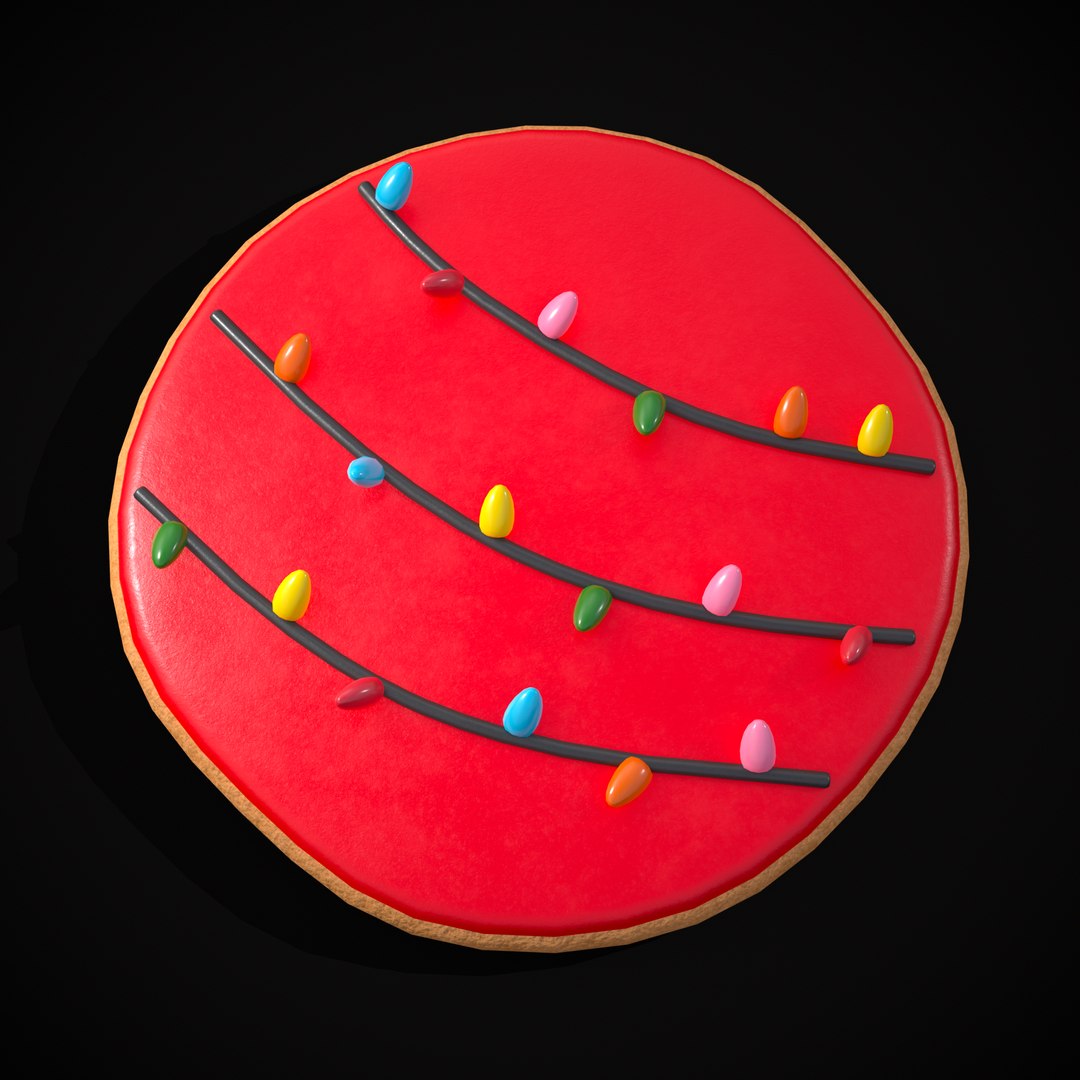 Christmas Lights Cookie Model - TurboSquid 2010643