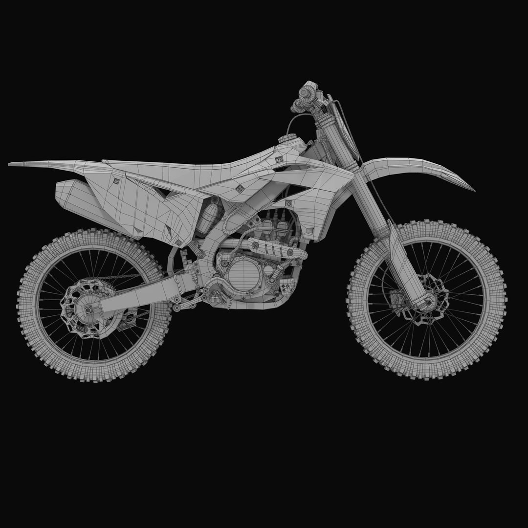 3d model of kawasaki kx250f 2015