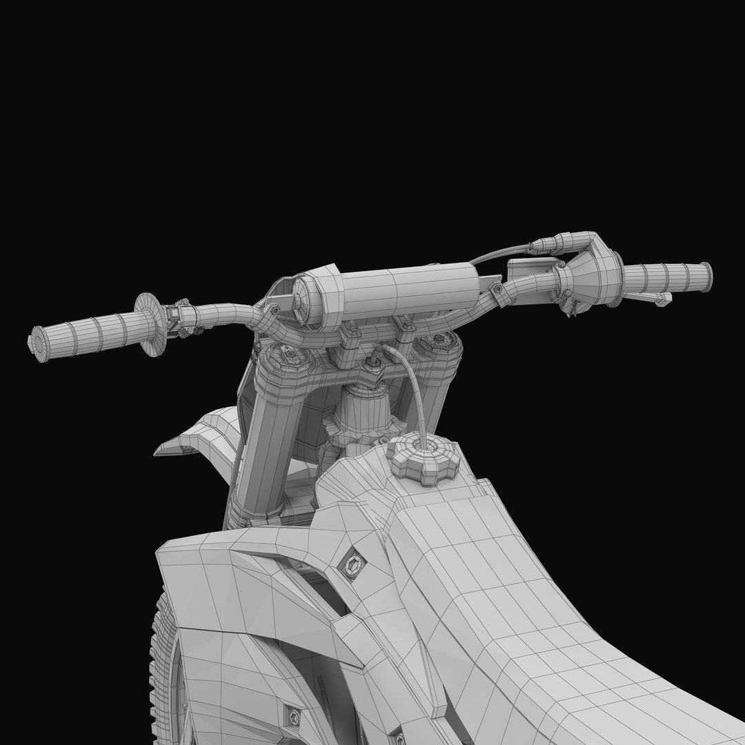 3d model of kawasaki kx250f 2015