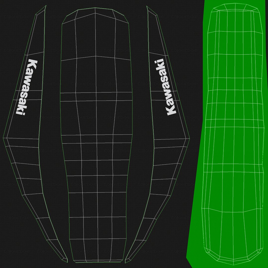 3d model of kawasaki kx250f 2015
