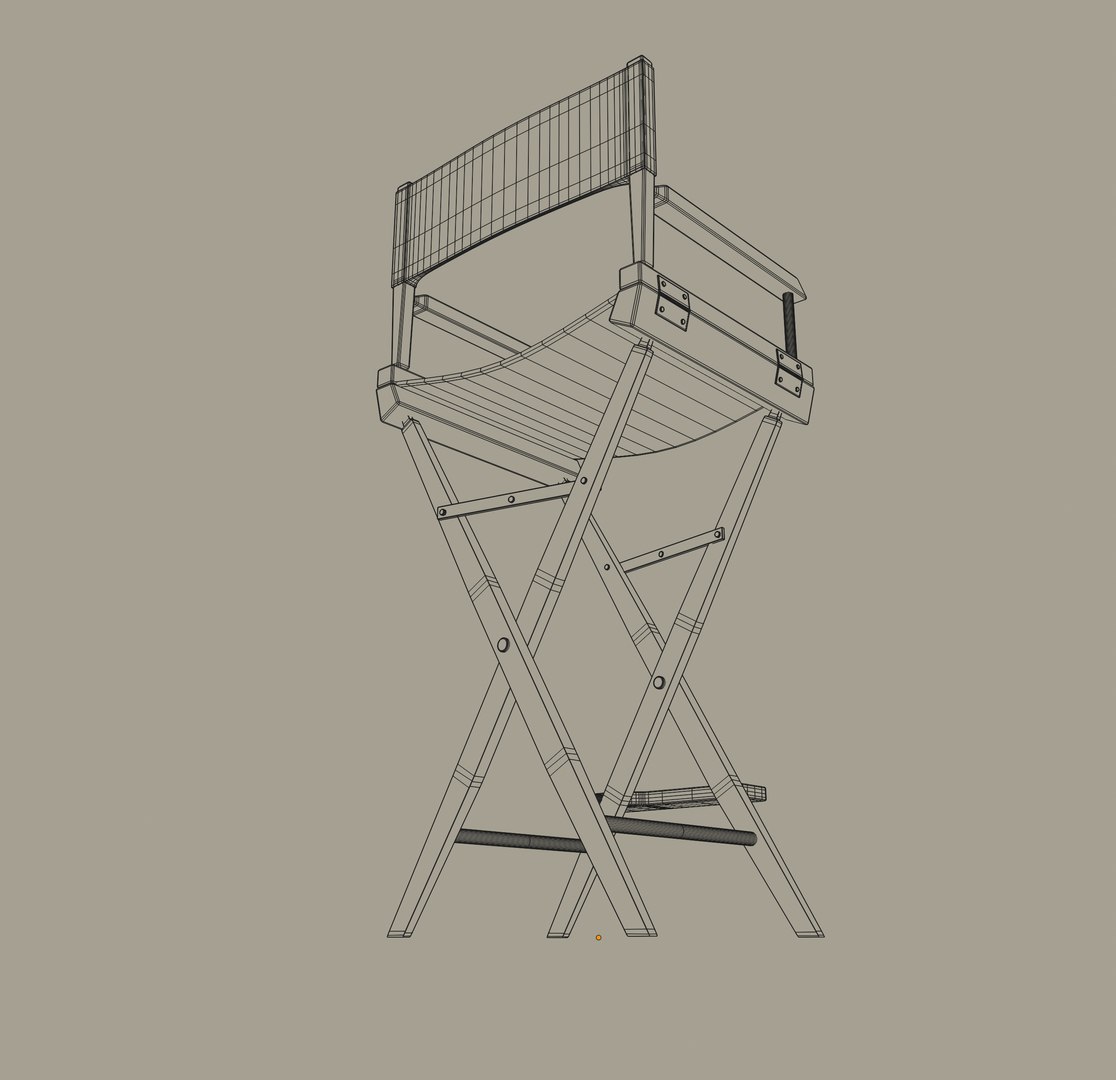 3D directors production chair - TurboSquid 1608951