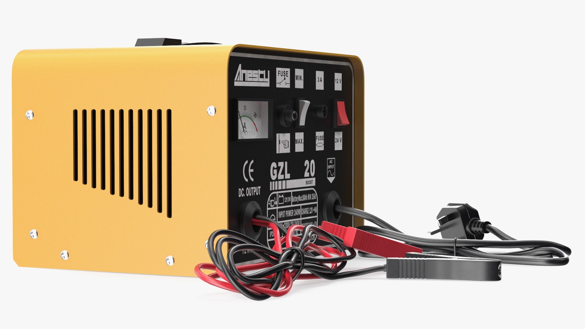 Car Battery Charger Anesty Yellow 3D - TurboSquid 2183599