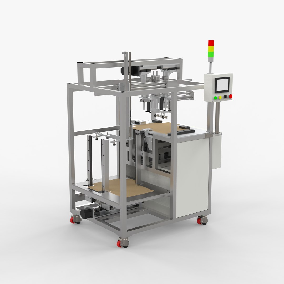 Automatic Small Carton Packaging Folding Machine 3D Model - TurboSquid ...