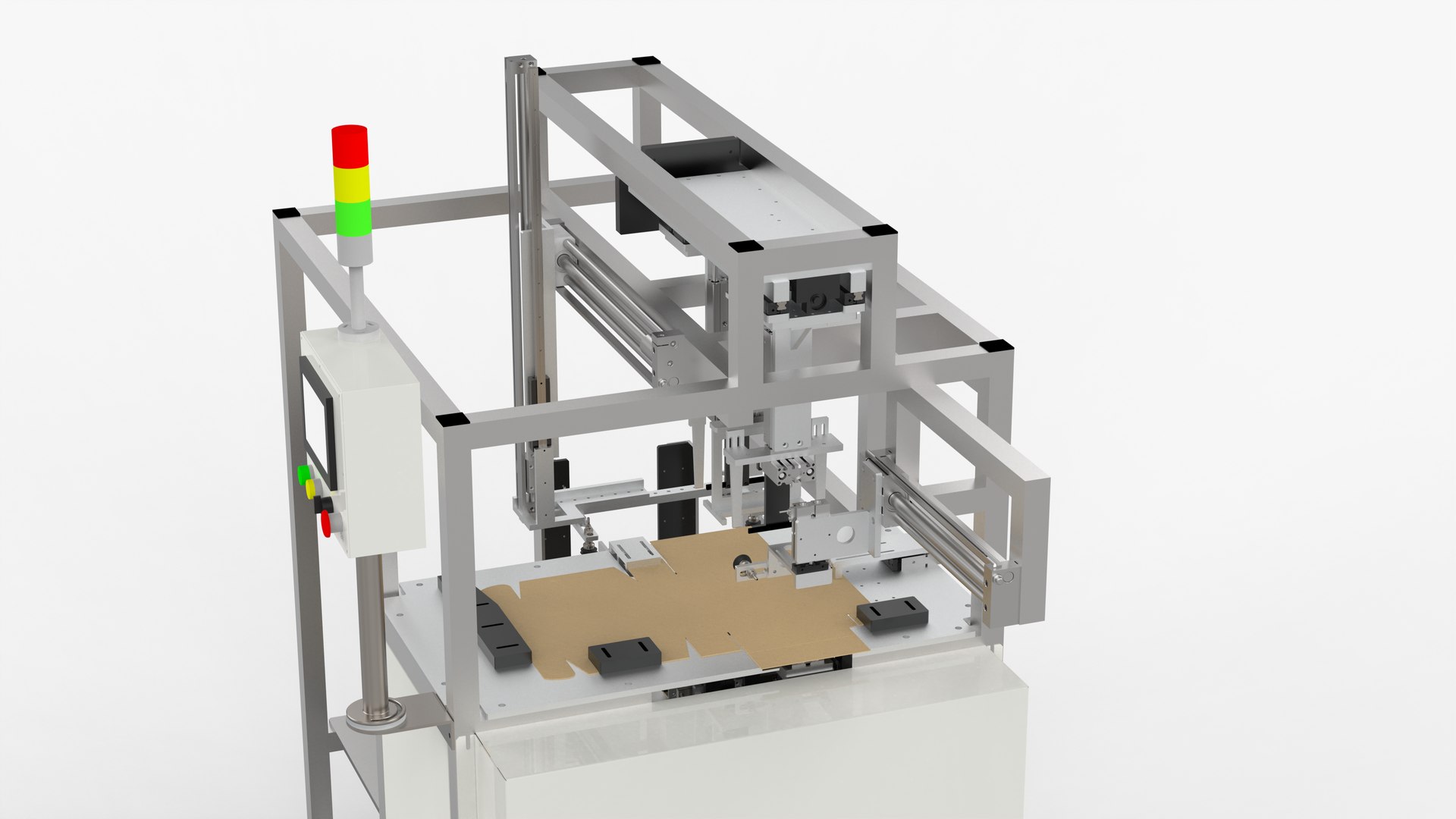 Automatic Small Carton Packaging Folding Machine 3D Model - TurboSquid ...