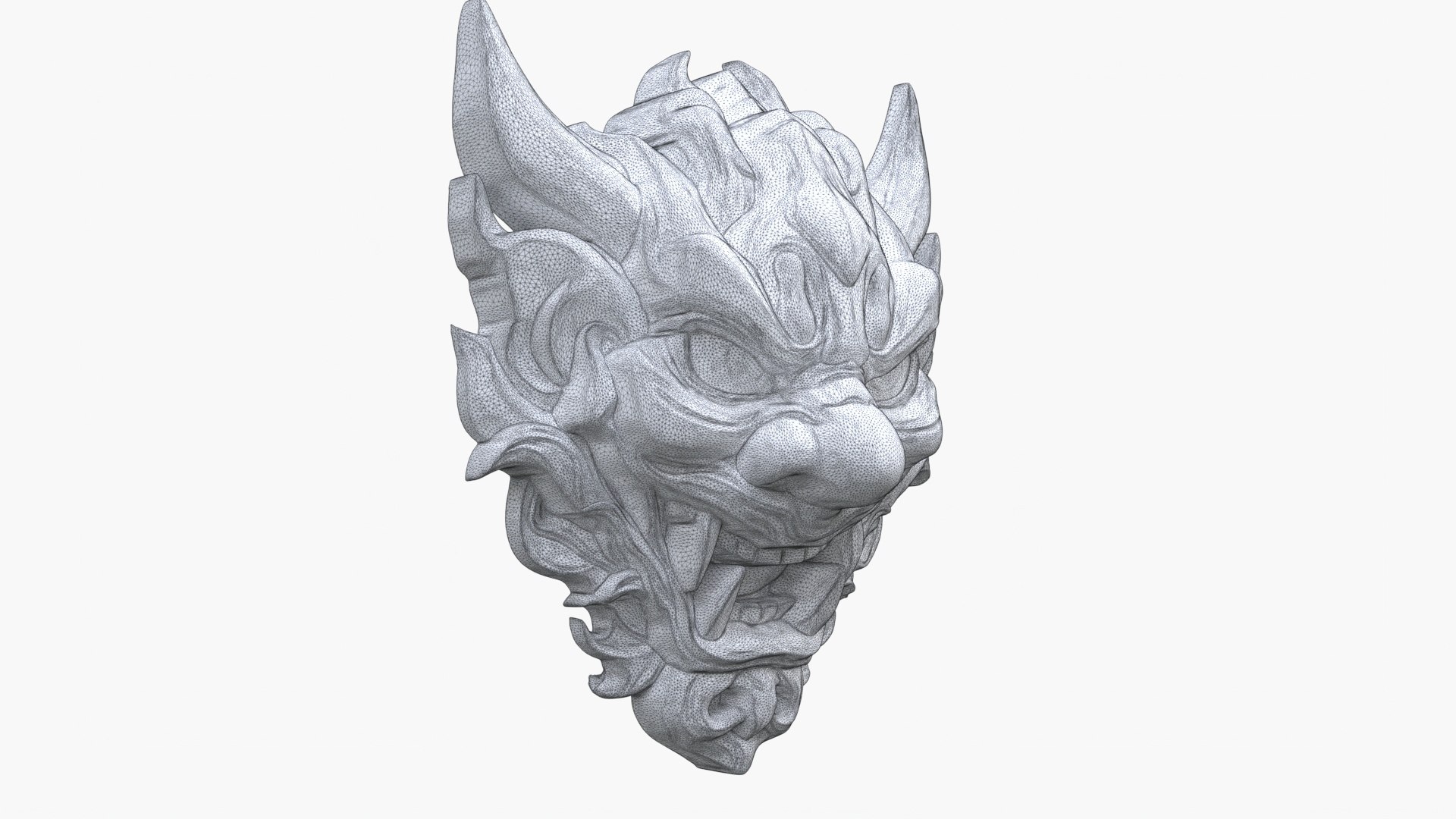 3D Asian Demon Mask 5 Model - TurboSquid 2187174
