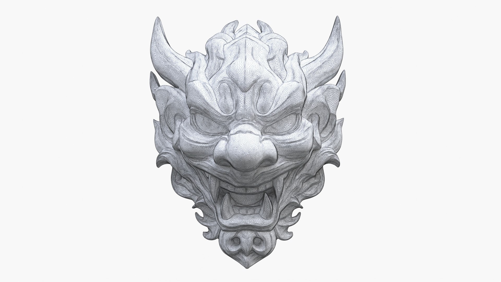 3D Asian Demon Mask 5 Model - TurboSquid 2187174