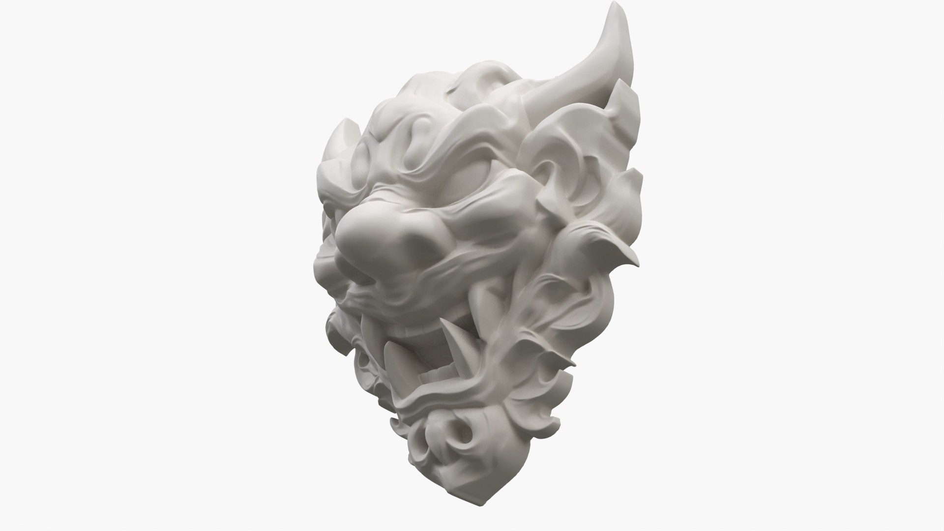 3D Asian Demon Mask 5 Model - TurboSquid 2187174