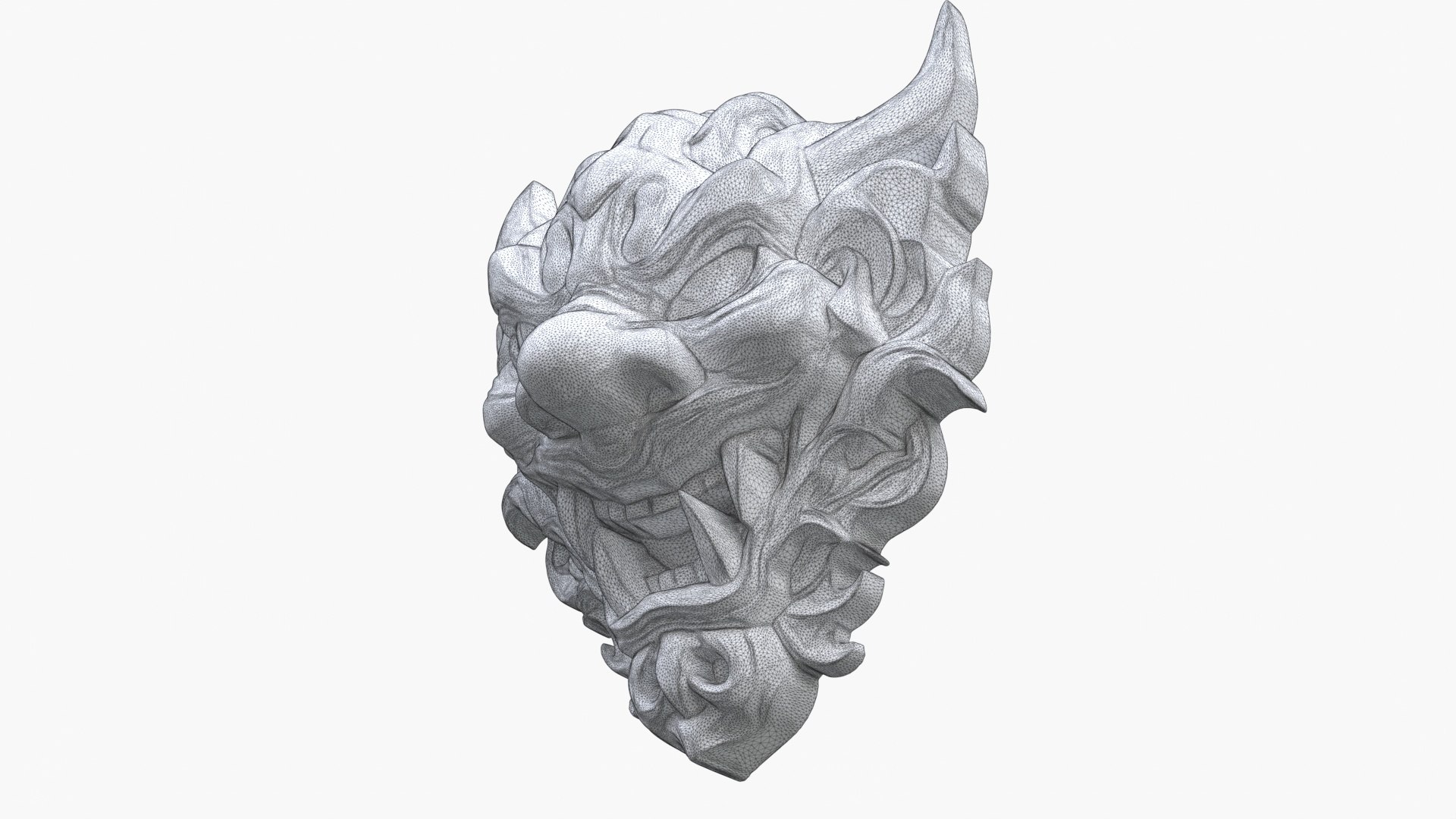 3D Asian Demon Mask 5 Model - TurboSquid 2187174