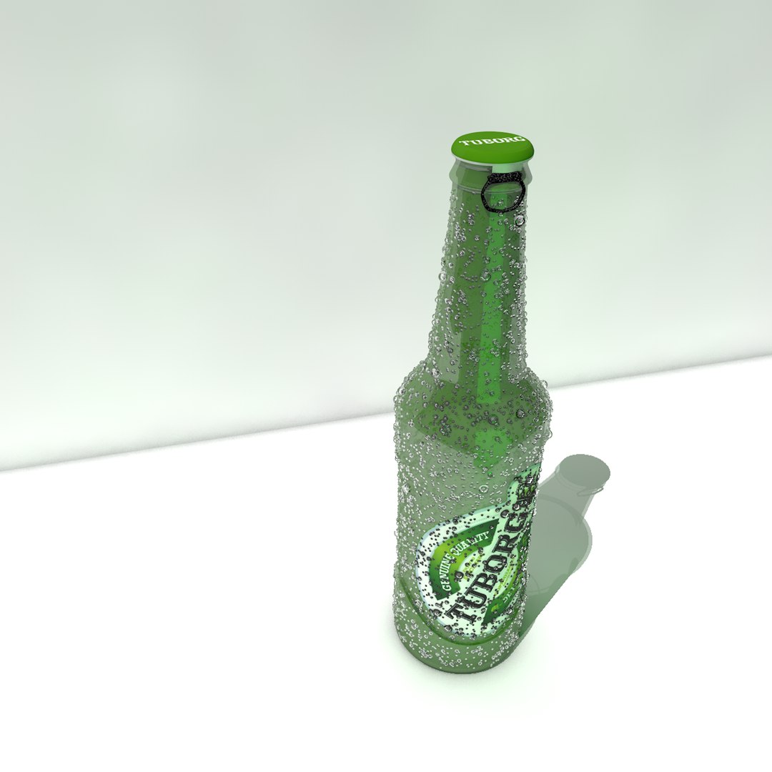 3d Model Of Tuborg Bottle