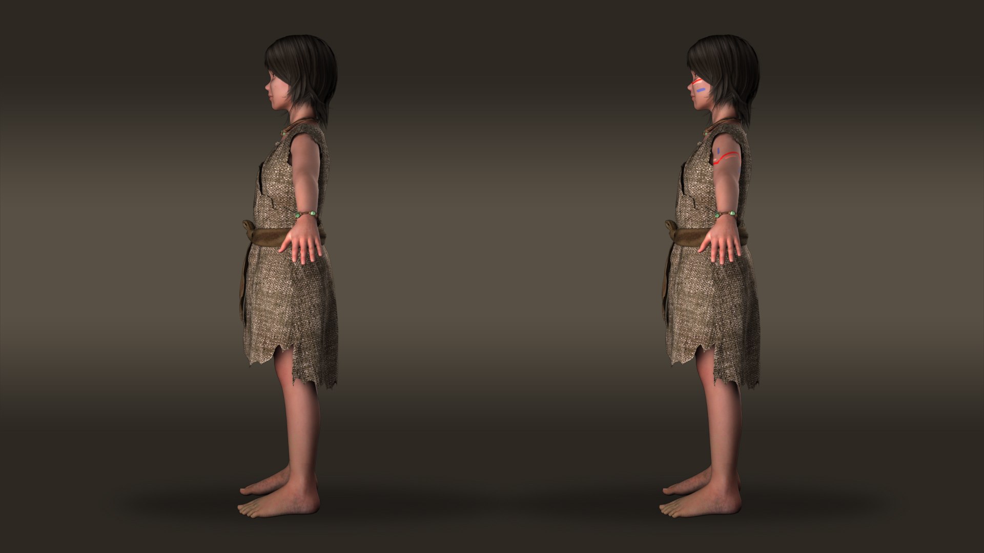 Primitive Woman 3D Model - TurboSquid 2056060