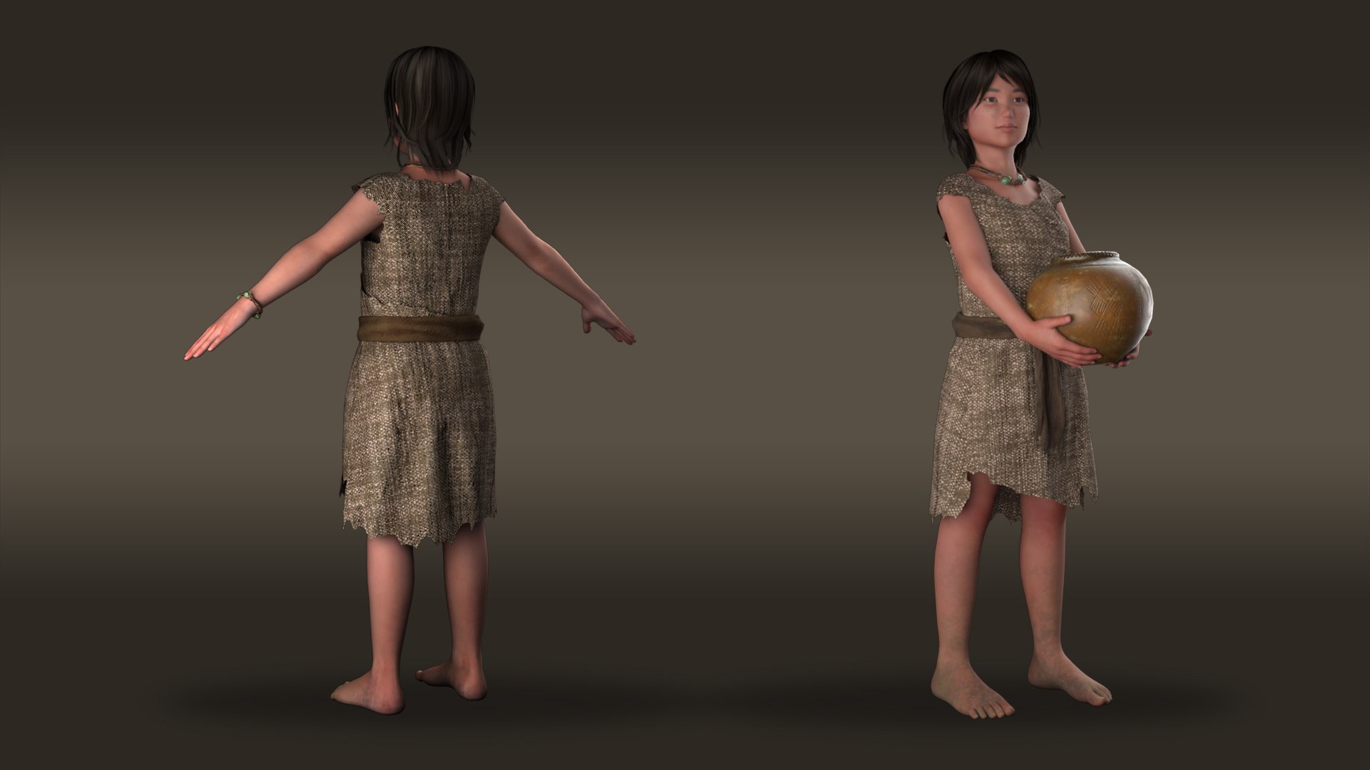 Primitive Woman 3D Model - TurboSquid 2056060