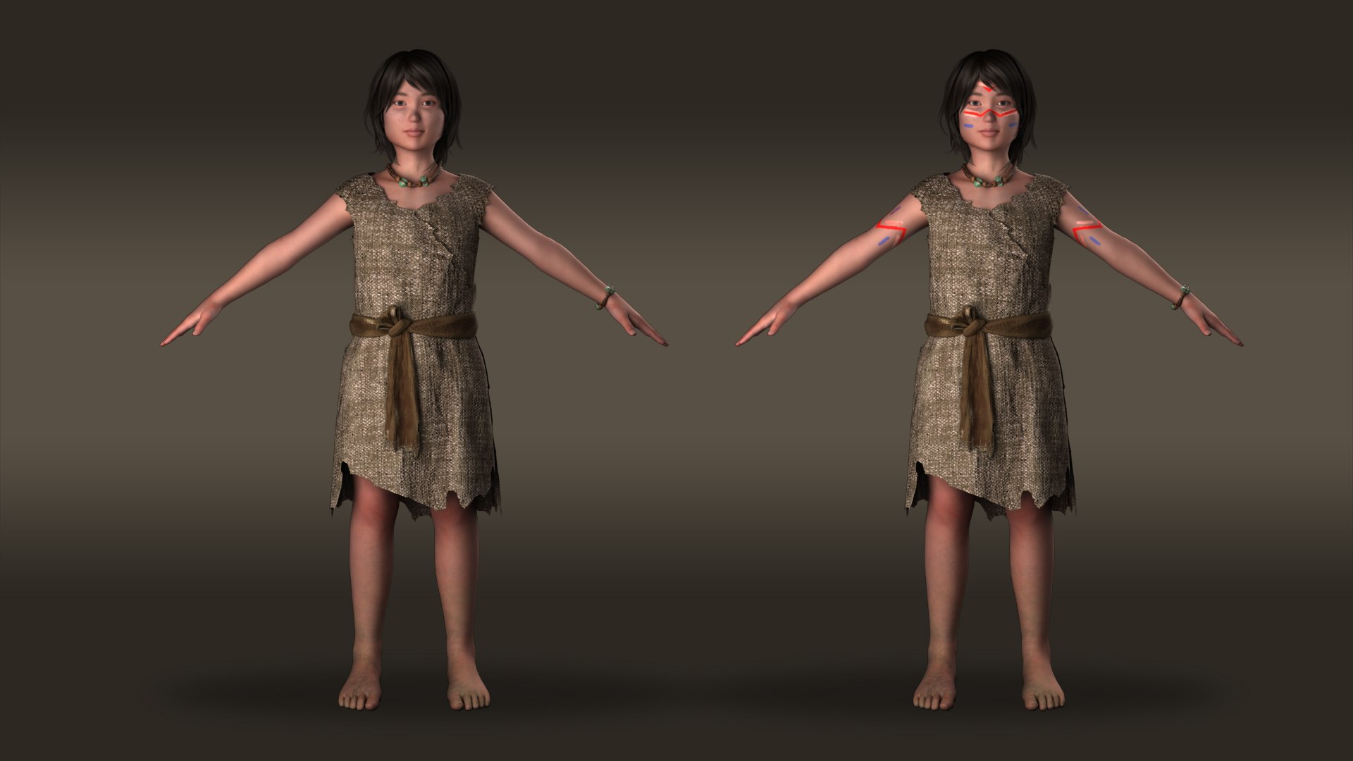 Primitive Woman 3D Model - TurboSquid 2056060