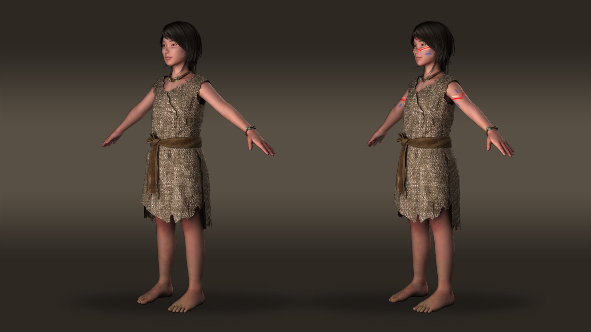 Primitive Woman 3D Model - TurboSquid 2056060