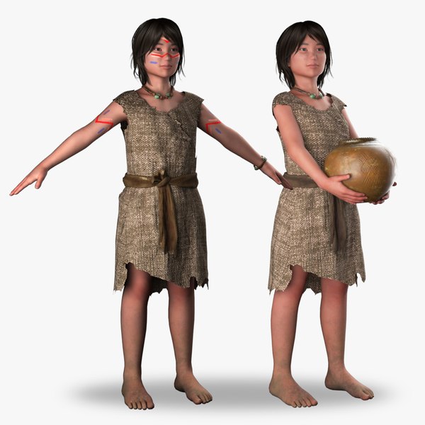 modelo 3d primitive woman - TurboSquid 2056060