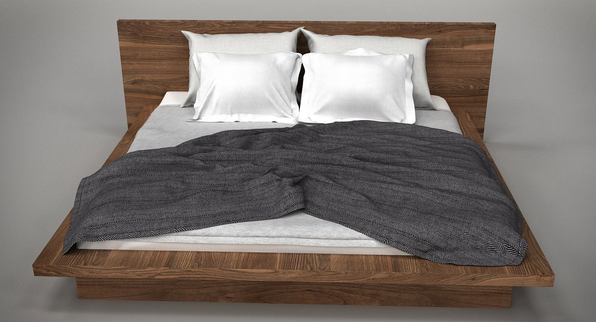 Realistic Bed 3d Max