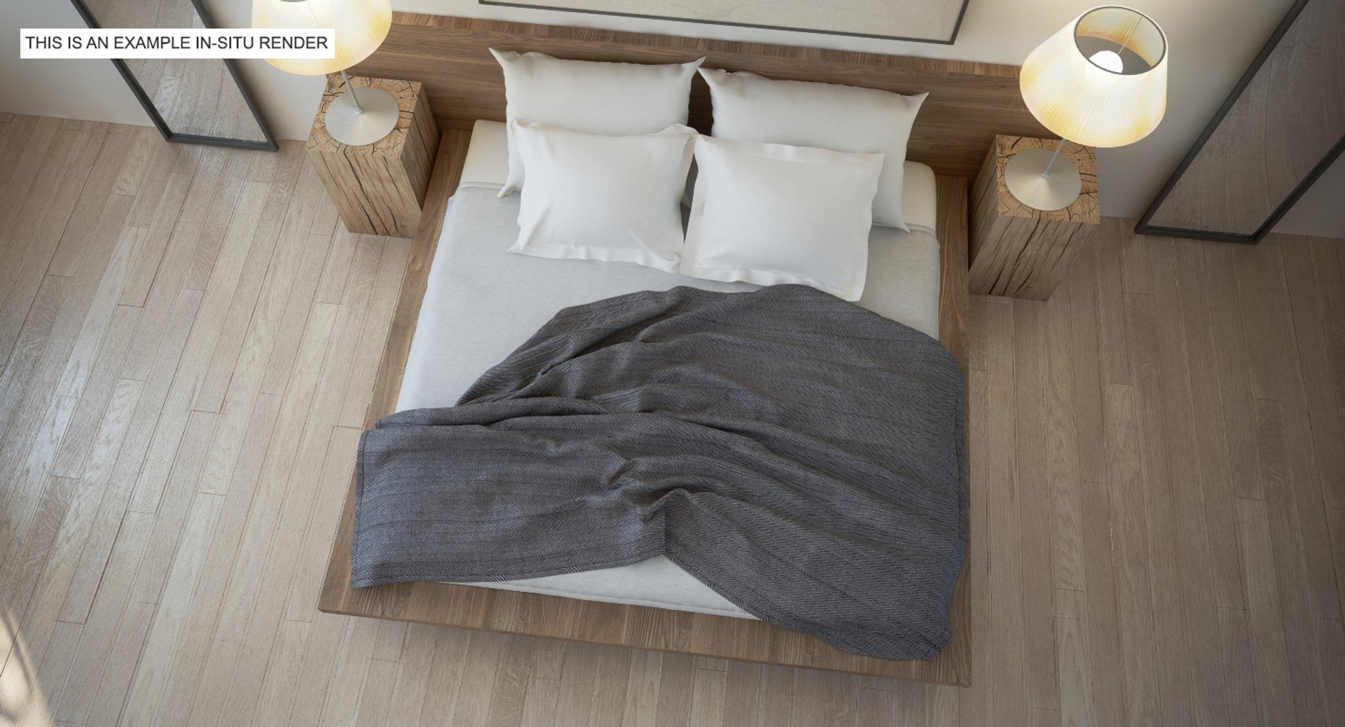 Realistic Bed 3d Max