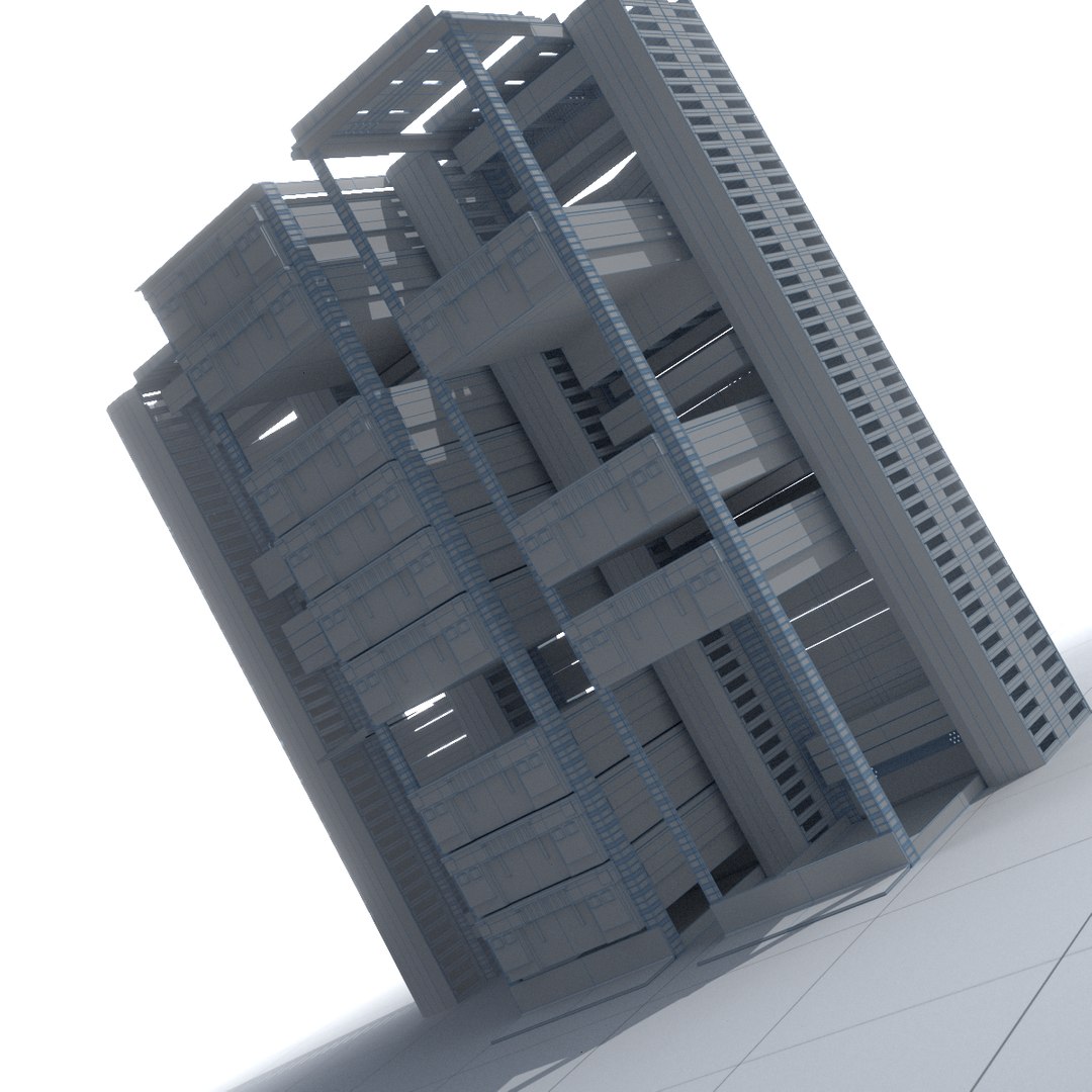 Data Server Network Rack 3d Model