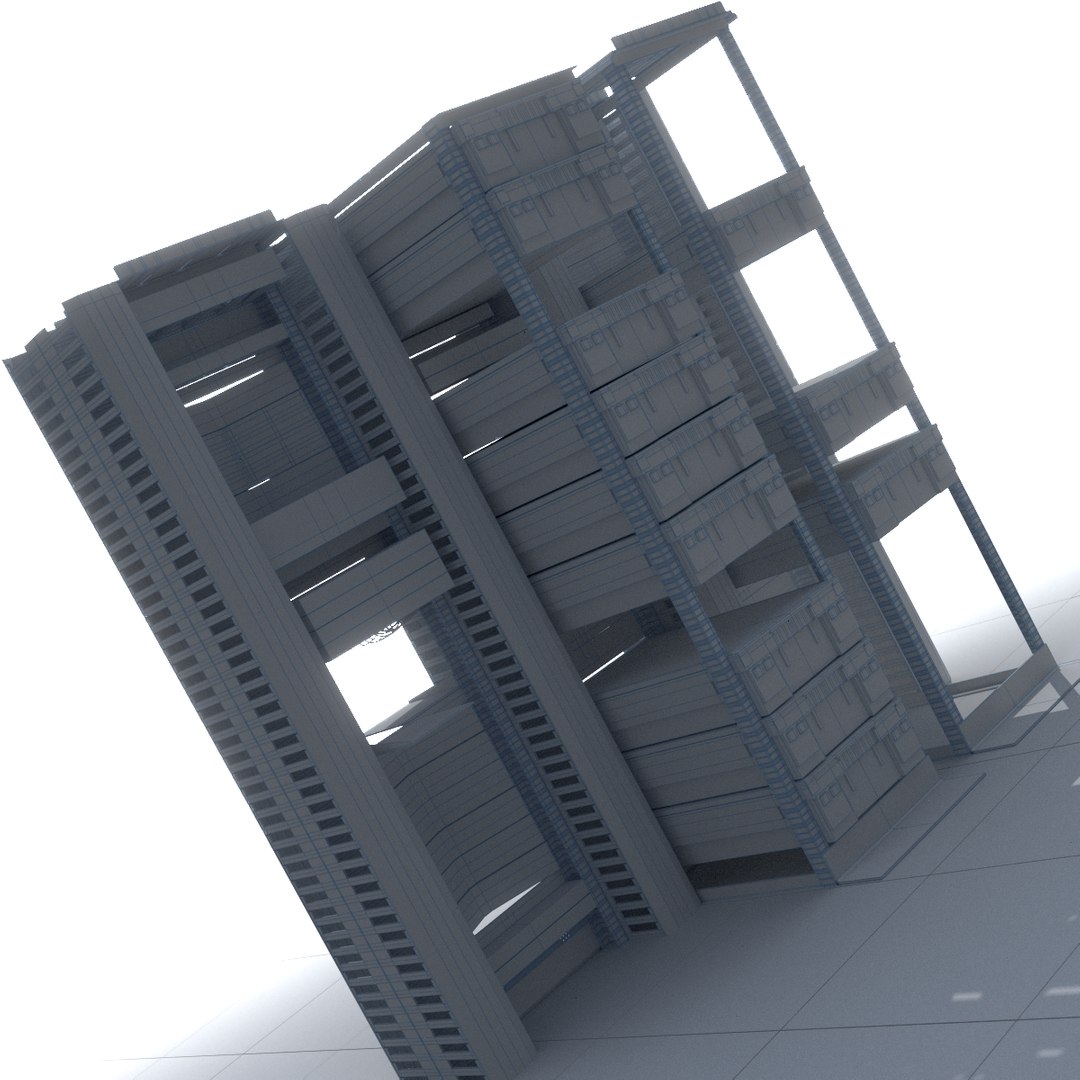 Data Server Network Rack 3d Model