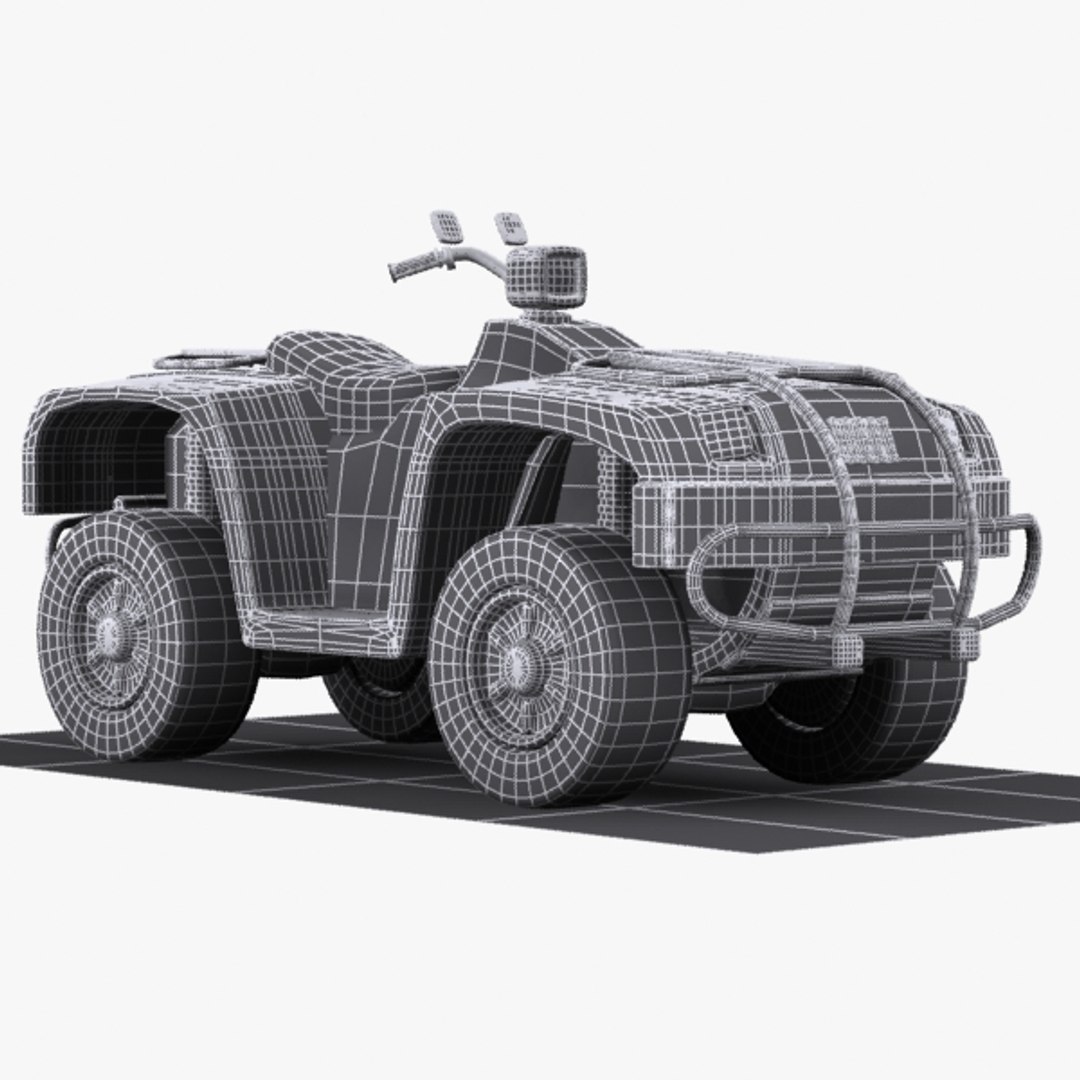 Cartoon Atv Car 3d Model