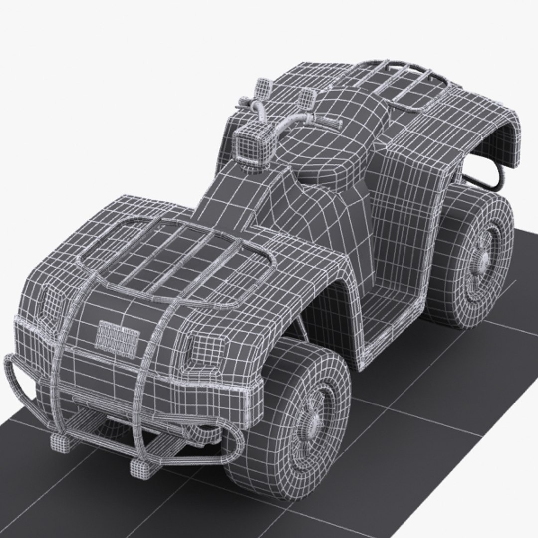 Cartoon Atv Car 3d Model