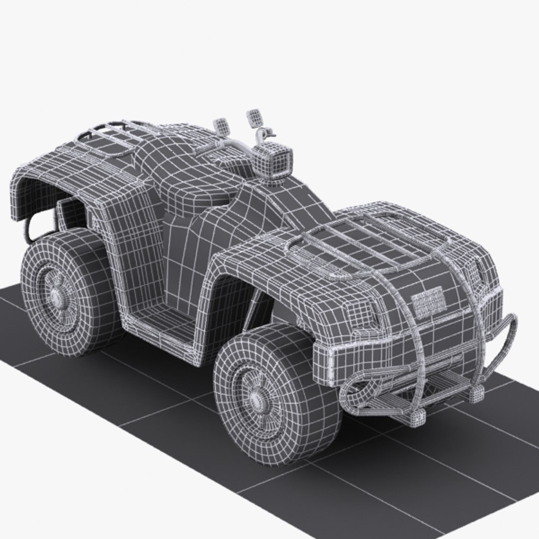 Cartoon Atv Car 3d Model