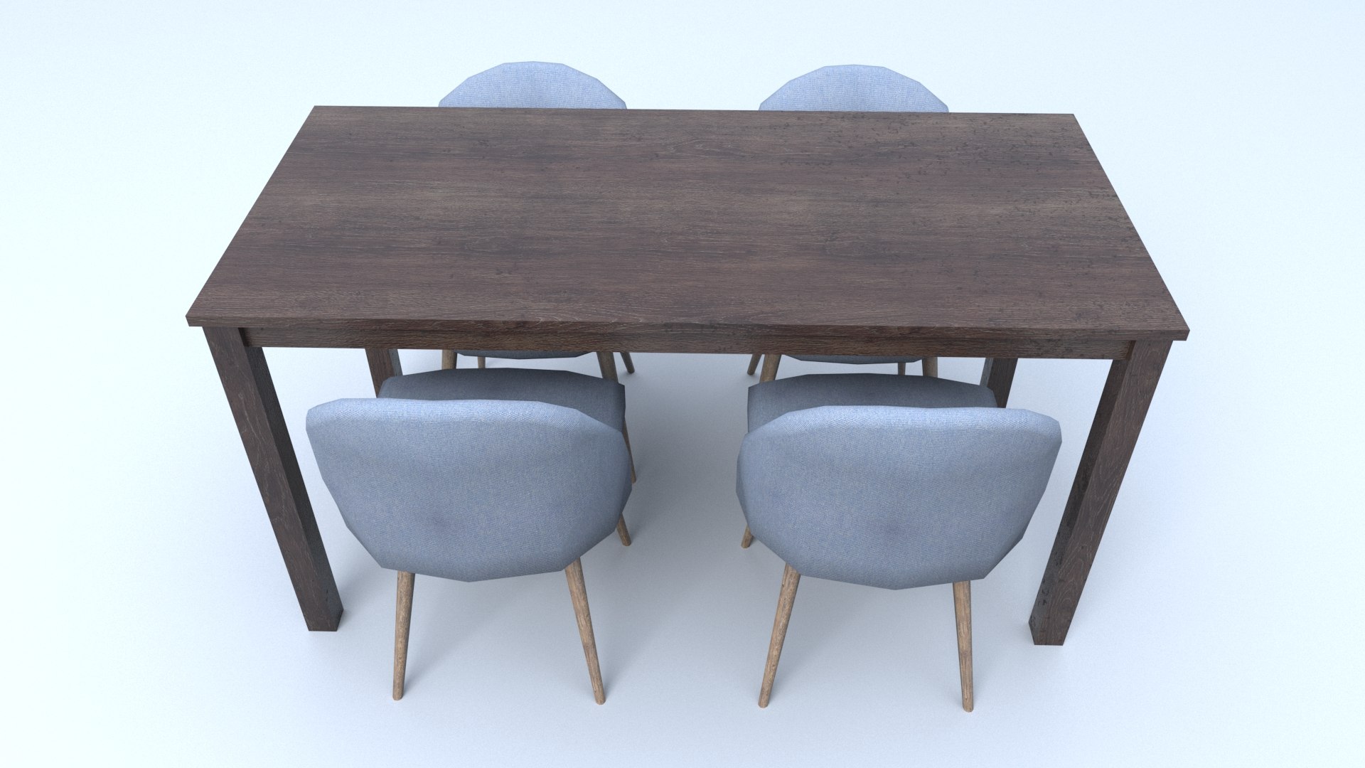 Rustic Table And Chairs 3D - TurboSquid 2117972