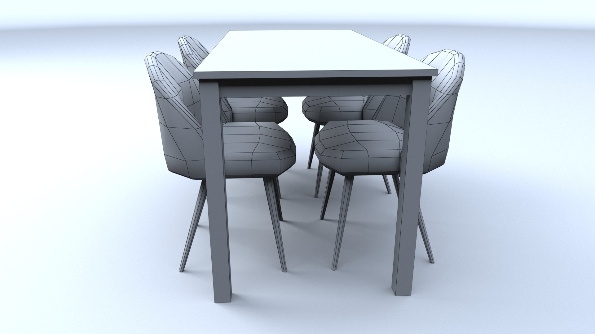 Rustic Table And Chairs 3D - TurboSquid 2117972